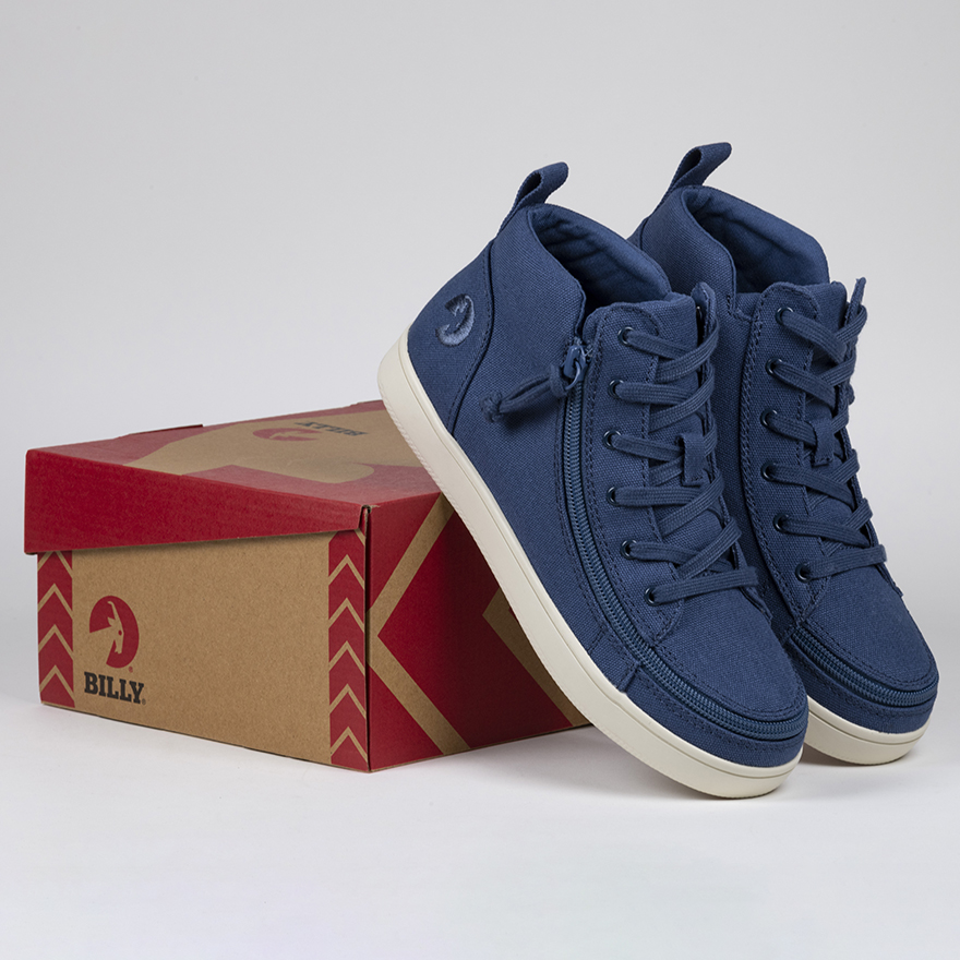 Women's Beach Blue BILLY Sneaker Lace Mid Top - zipperenzo.nl